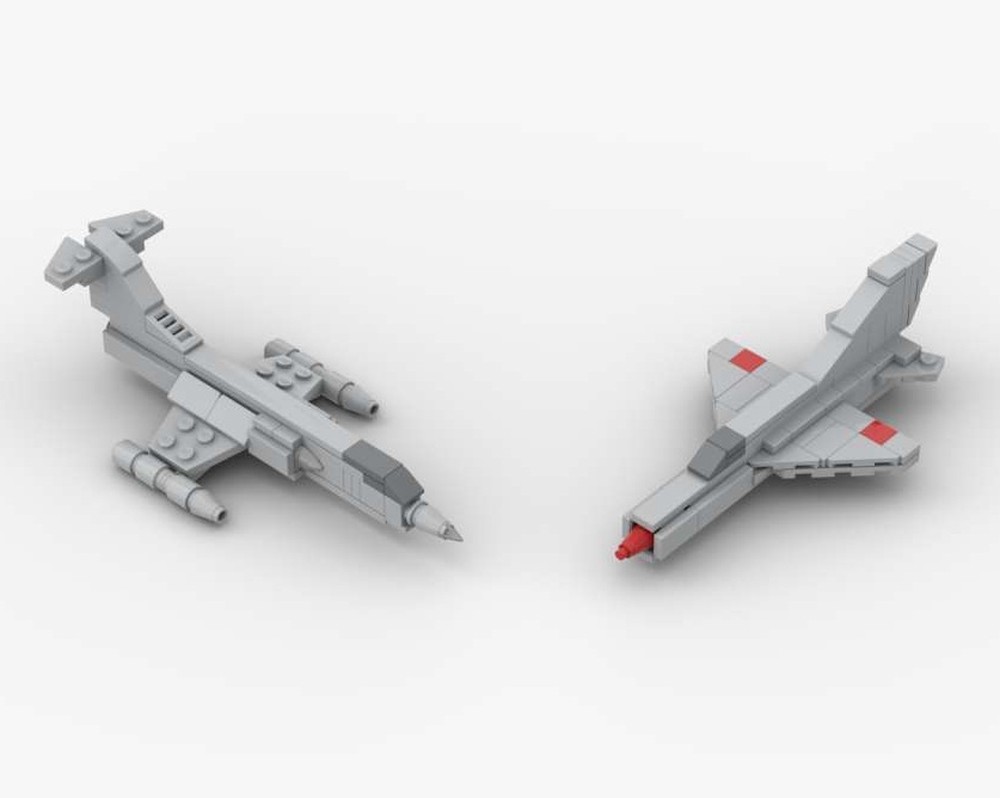 LEGO MOC F-104 & Mig-21 (1/110 scale) by Vincent W | Rebrickable ...