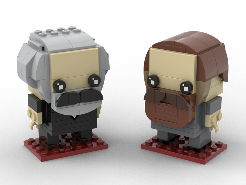 LEGO MOC Karl Marx & Friedrich Engels BrickHeadz by Mmonk13 ...
