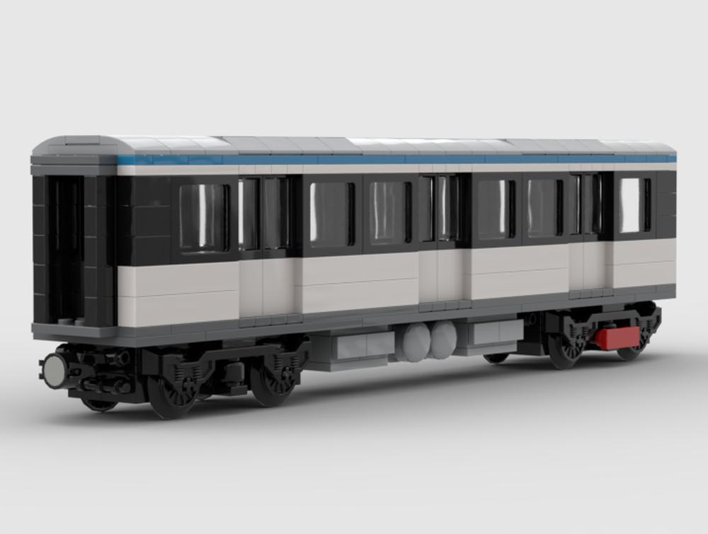 LEGO MOC Sydney Metro - Middle Car by brickrail | Rebrickable - Build ...