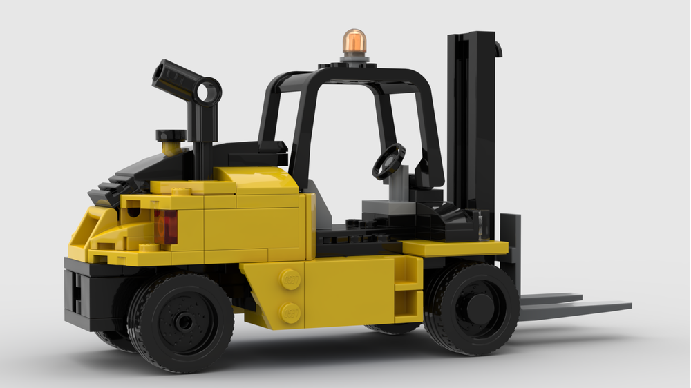 Lego Moc Heavy Duty Forklift By Phigeon Rebrickable Build With Lego