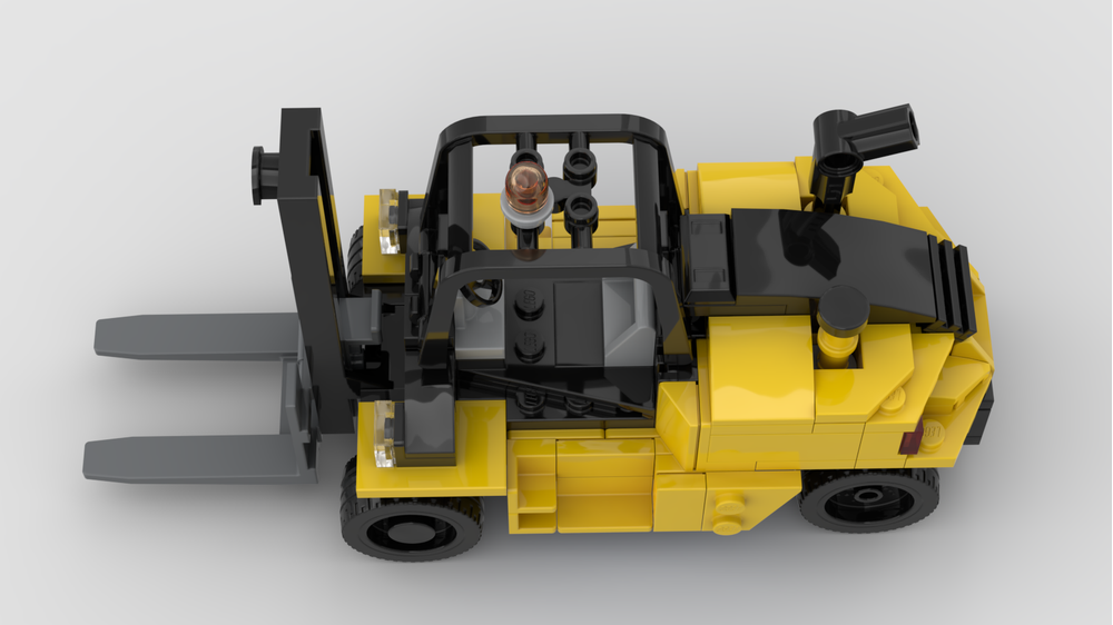 Lego Moc Heavy Duty Forklift By Phigeon Rebrickable Build With Lego