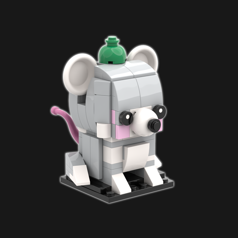 LEGO MOC Hat Mouse (Stardew Valley) by Minifigdisplayco | Rebrickable ...