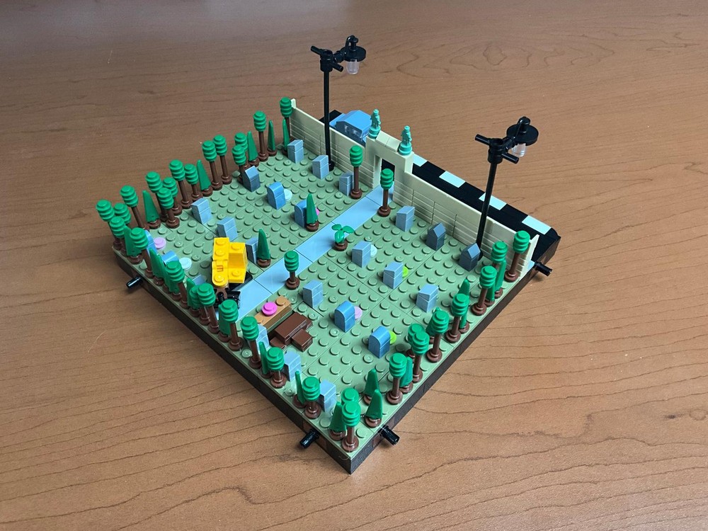 LEGO MOC Modular - Graveyard by emixam2 | Rebrickable - Build with LEGO