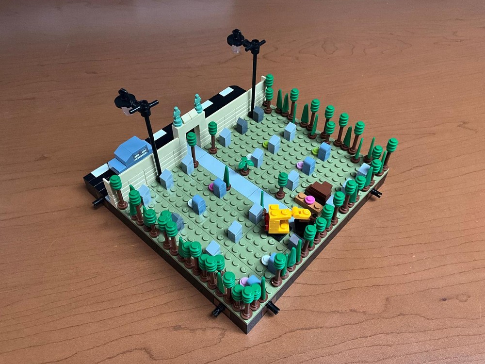 LEGO MOC Modular - Graveyard by emixam2 | Rebrickable - Build with LEGO