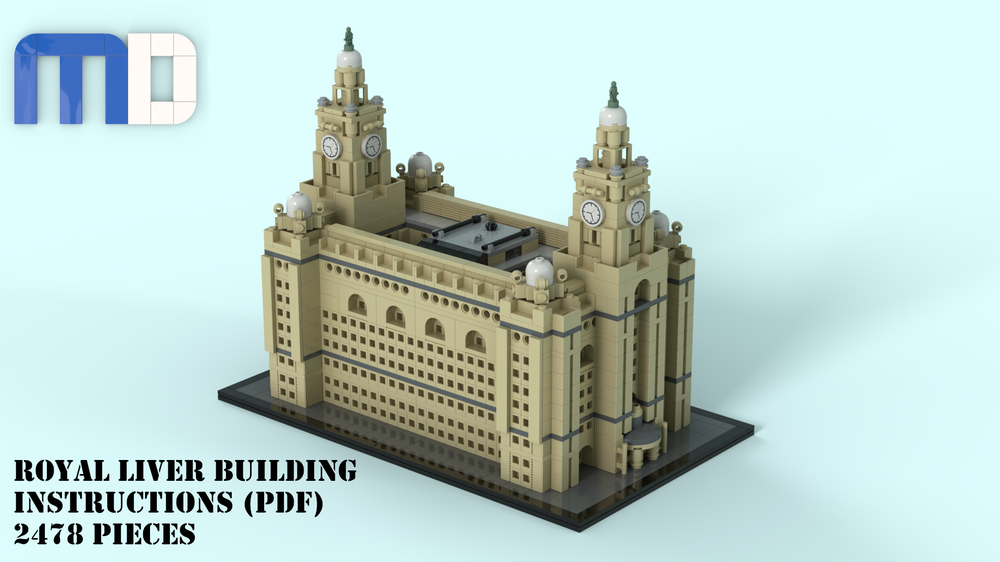 LEGO MOC Royal Liver Building MOC by MDesigns | Rebrickable - Build ...