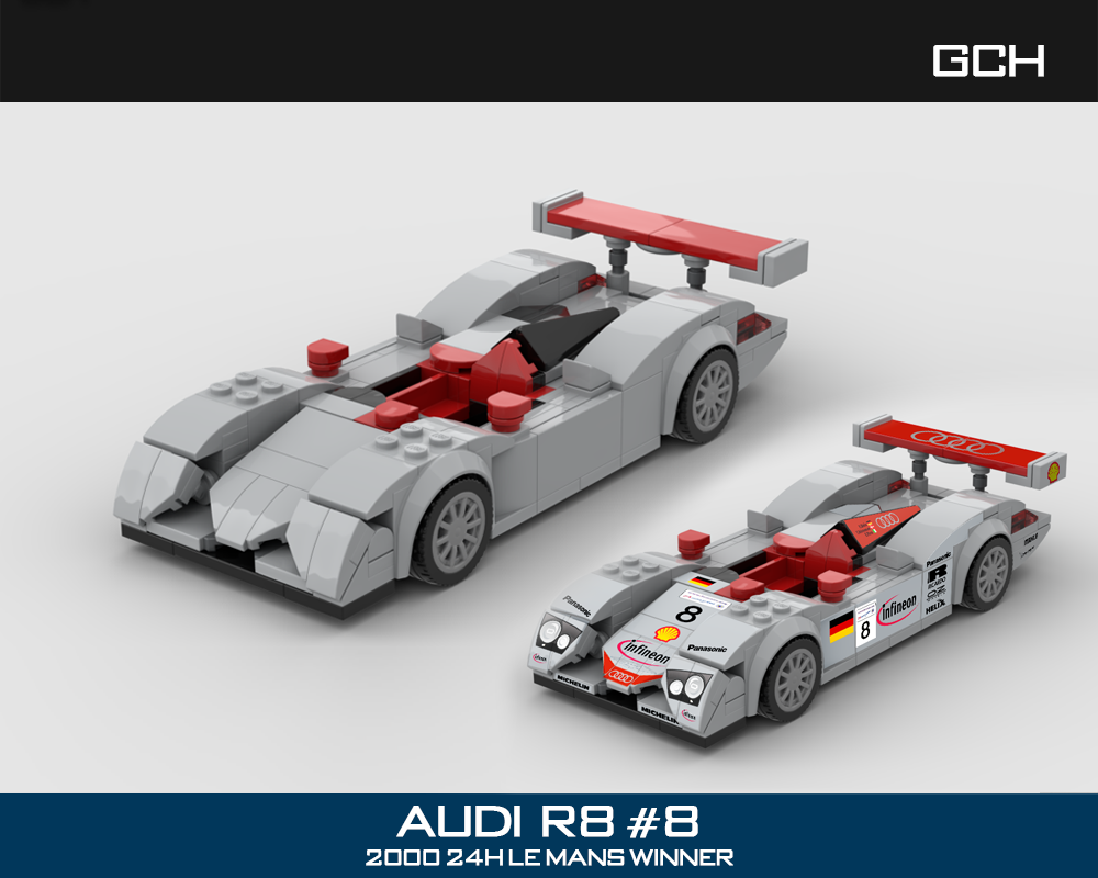 LEGO MOC Audi R8 #8 2000 Le Mans winner by GCh | Rebrickable - Build ...