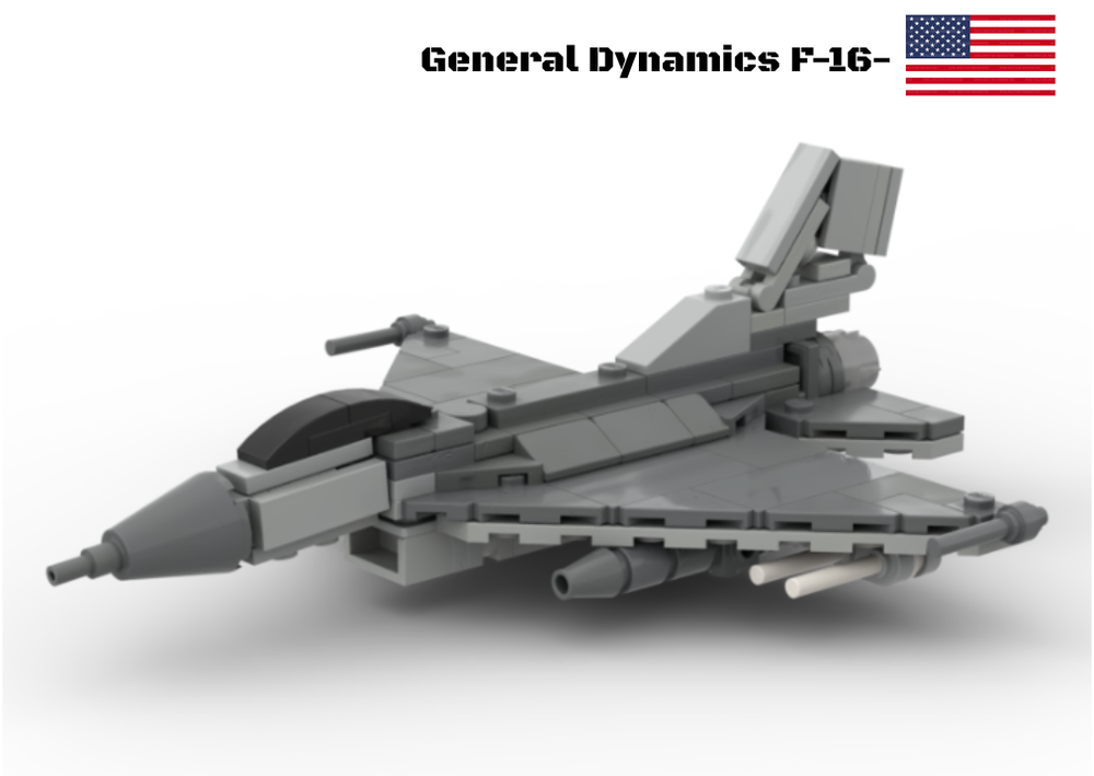 LEGO MOC-205596 General Dynamics F-16 by BasicBuilder23 | Rebrickable ...