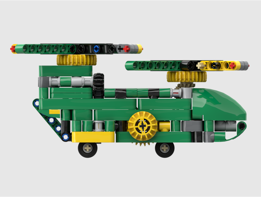 Lego Moc Tandem Rotor Helicopter By Raptor9889 Rebrickable Build