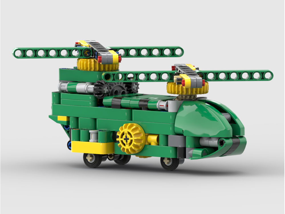 LEGO MOC Tandem Rotor Helicopter by Raptor9889 | Rebrickable - Build ...