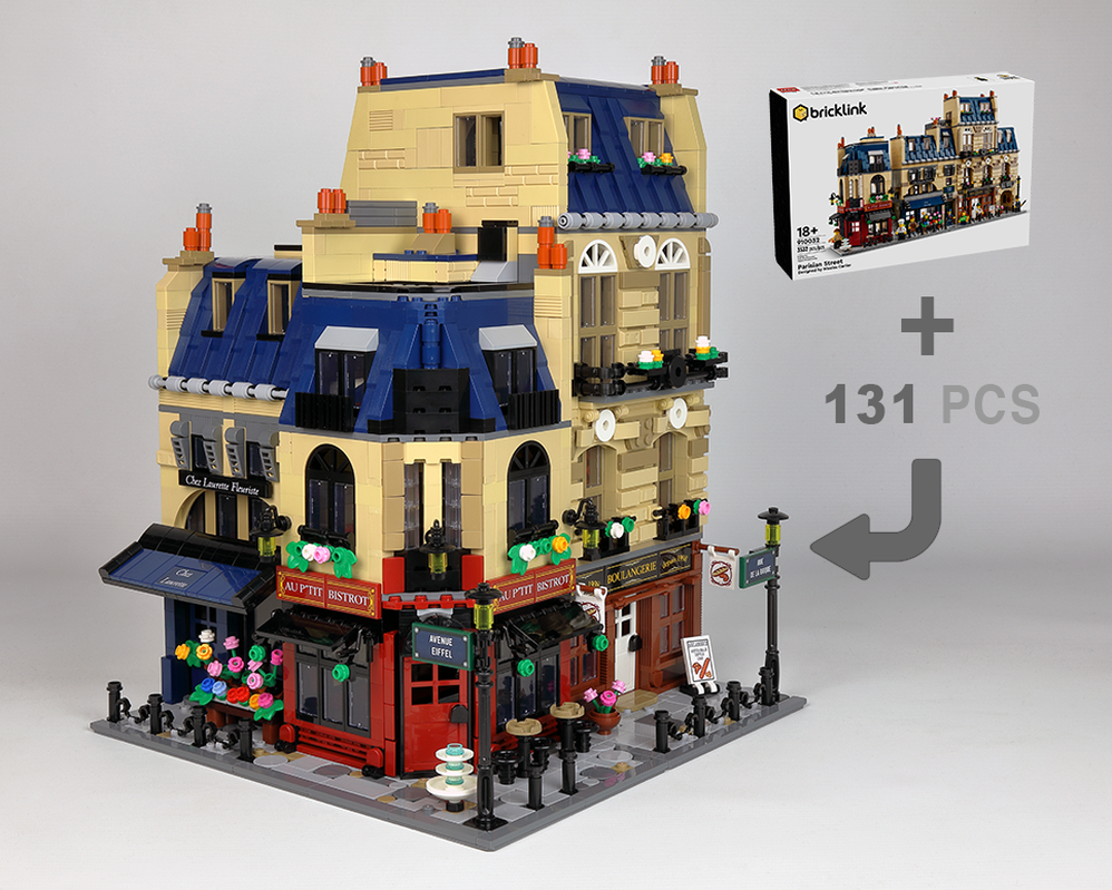 LEGO MOC Parisian Street Modular by Berthil | Rebrickable - Build with LEGO