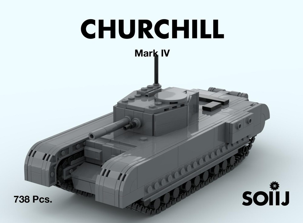 LEGO MOC Churchill Mk. IV - British medium tank 1:35 by Soiij ...