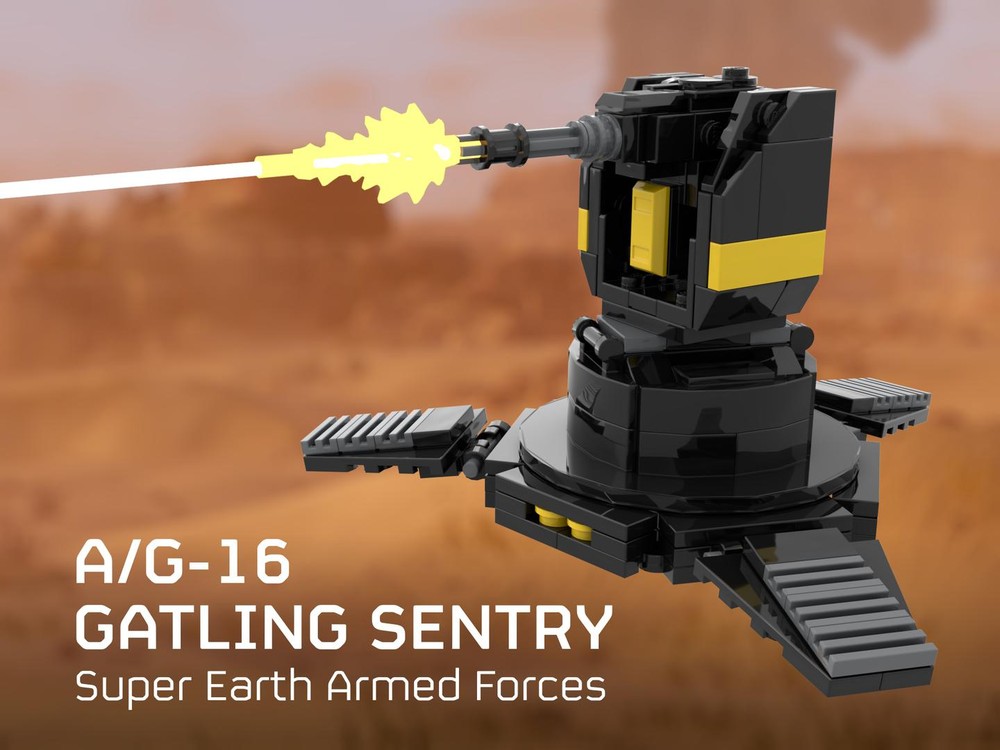 LEGO MOC A/G-16 Gatling Sentry, Helldivers 2 by RDE260 | Rebrickable ...