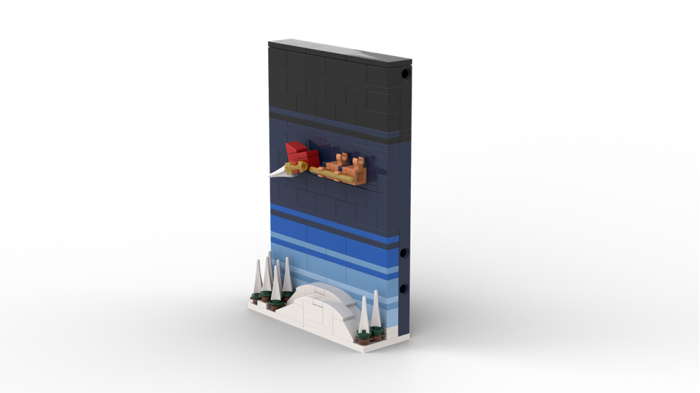 Lego Moc Christmas Postcard By 44thbrick Rebrickable Build With Lego