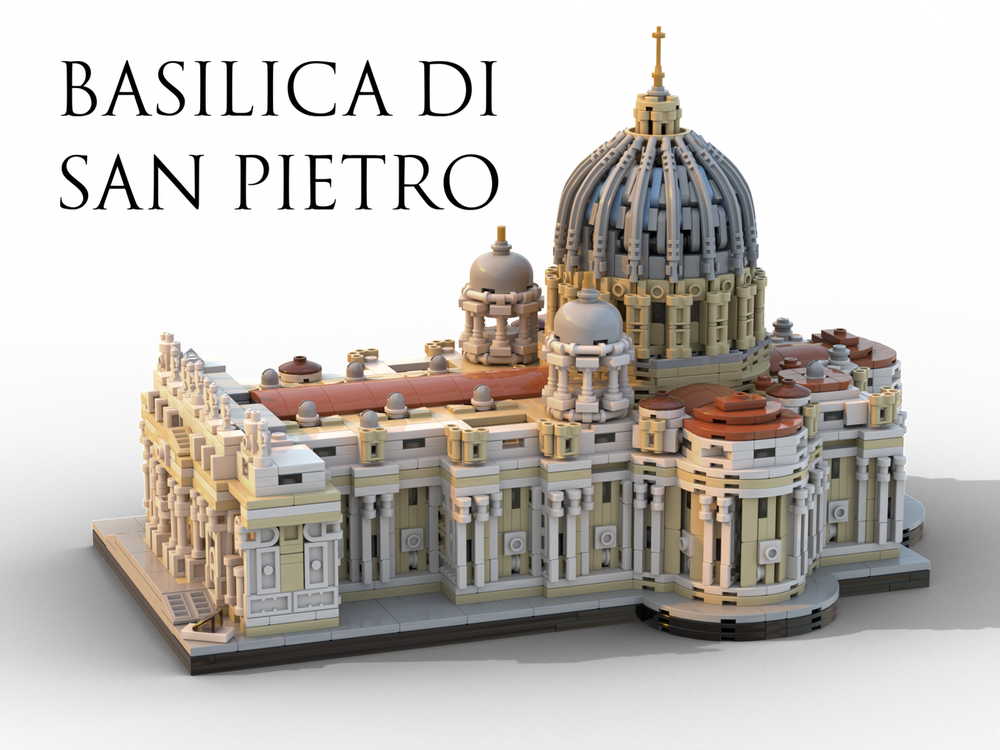 LEGO MOC Saint Peter's Basilica 1:800 by shelflife | Rebrickable ...