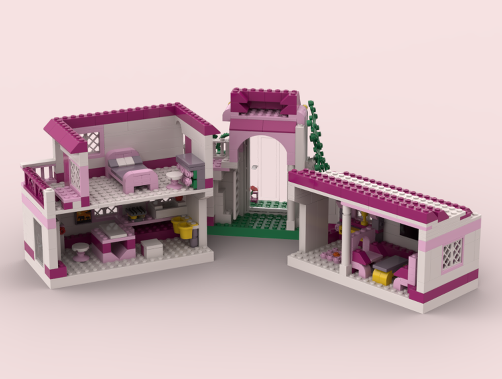 LEGO MOC Girls' dream mansion by Legoivo | Rebrickable - Build with LEGO