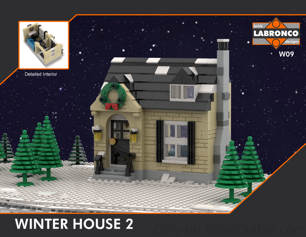 LEGO MOC W09 - Winter House 2 by Labronco Brick Designs | Rebrickable ...