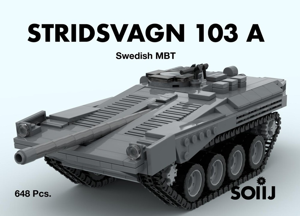 LEGO MOC Strv 103 A - Swedish Main Battle Tank 1:35 by Soiij ...