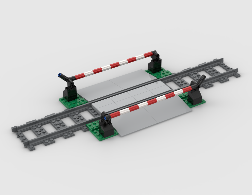 LEGO MOC Railroad crossing by pink0d | Rebrickable - Build with LEGO