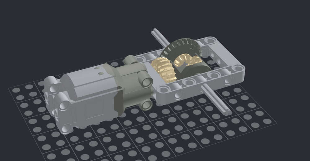 LEGO MOC Motorized rear diff by Snoopydoopy | Rebrickable - Build with LEGO