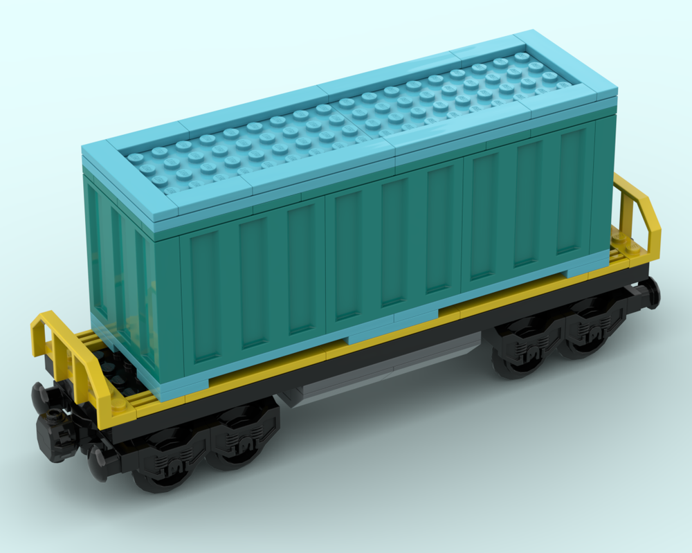 LEGO MOC Container Wagon by pink0d | Rebrickable - Build with LEGO