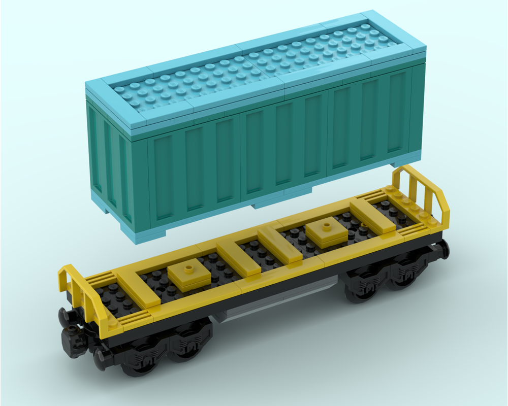 LEGO MOC Cargo Train by pink0d | Rebrickable - Build with LEGO