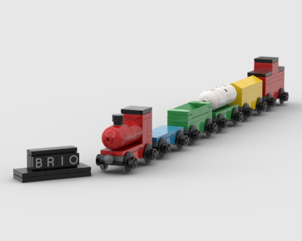 LEGO MOC BRIO locomotive by TerminatorFan1984 | Rebrickable - Build ...