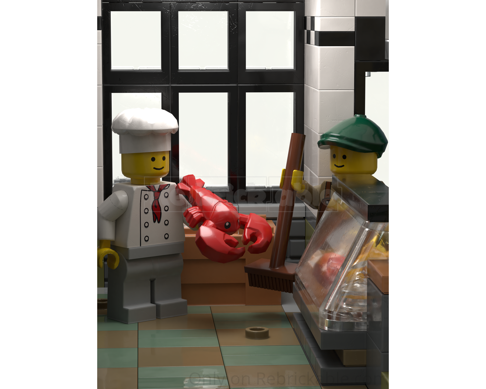 LEGO MOC-205730 Modular Fish Market by Anon_22 | Rebrickable - Build ...