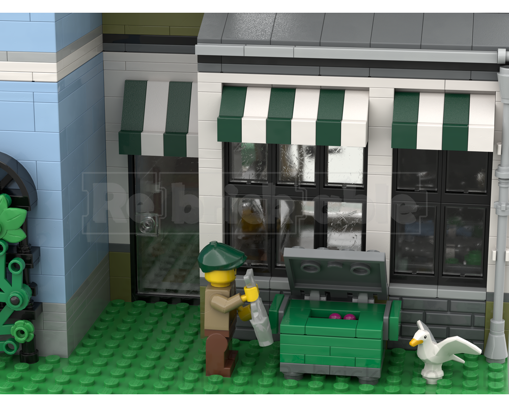 LEGO MOC Modular Fish Market by Anon_22 | Rebrickable - Build with LEGO
