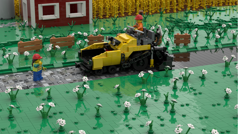 LEGO MOC Wheel-Type Asphalt Street Paver by xTHybrid108 | Rebrickable ...