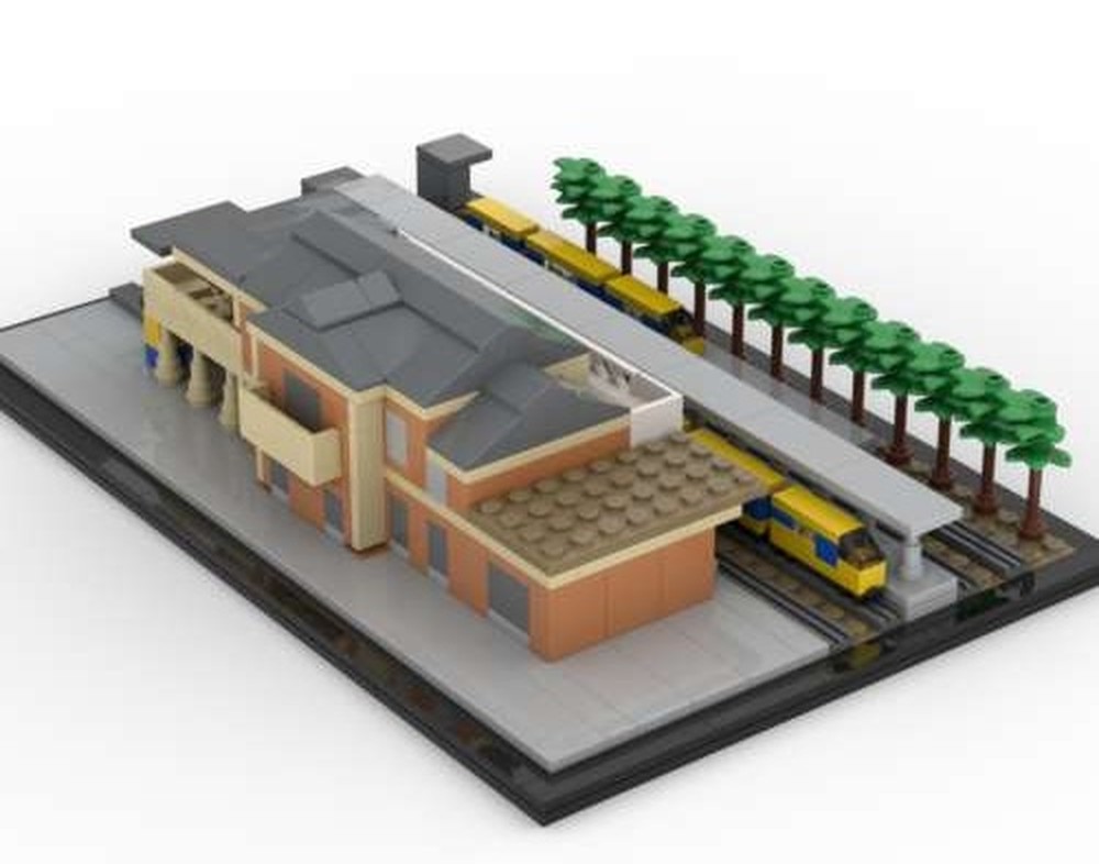 LEGO MOC Station Baarn by HerobricksNL | Rebrickable - Build with LEGO