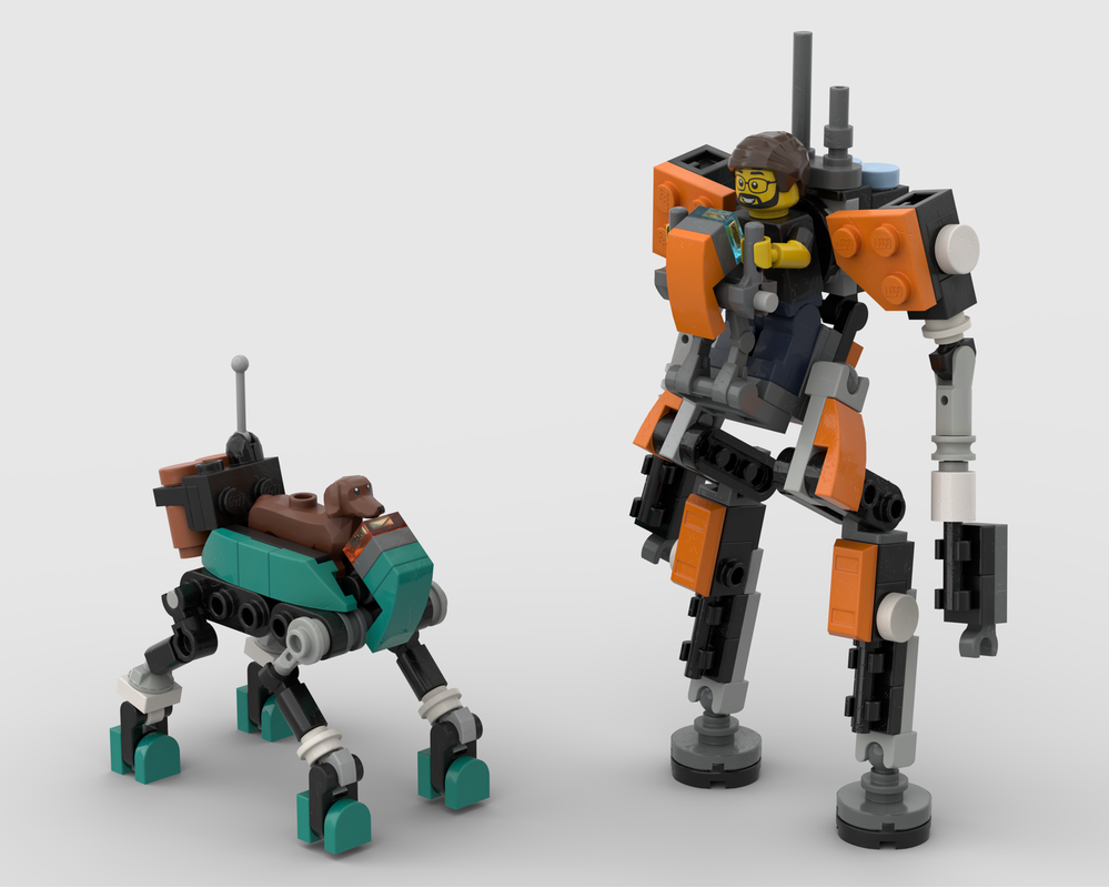 LEGO MOC Minifigure Exosuit by Rovivruselos | Rebrickable - Build with LEGO