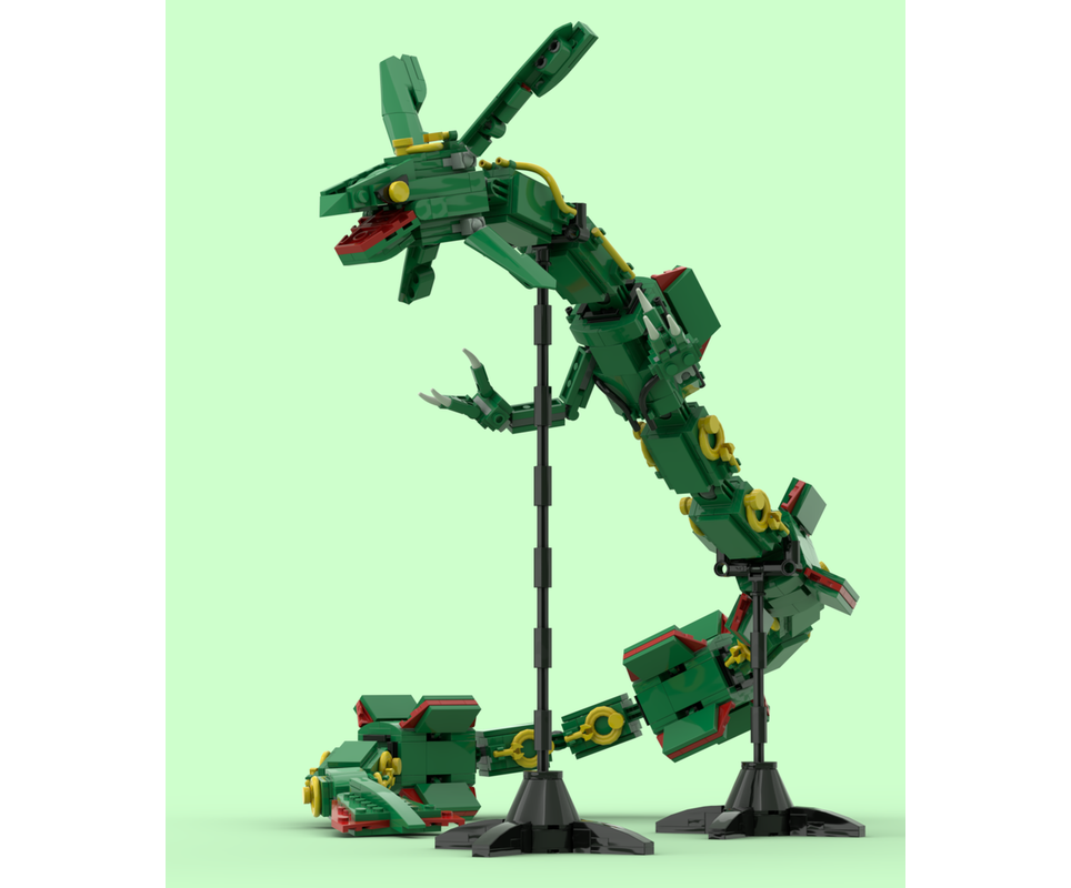 LEGO MOC-205757 Rayquaza (Pokemon) by Green73 | Rebrickable - Build ...