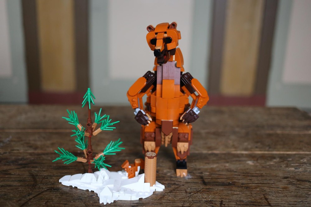 LEGO MOC Grizzly Bear by Kaen | Rebrickable - Build with LEGO