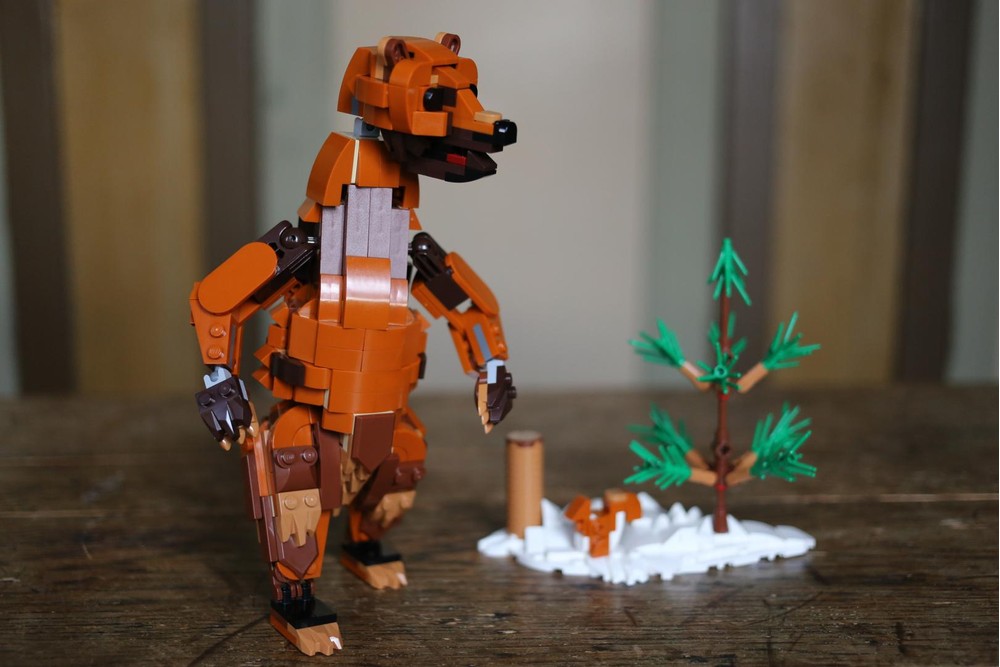 Lego Moc Grizzly Bear By Kaen Rebrickable Build With Lego