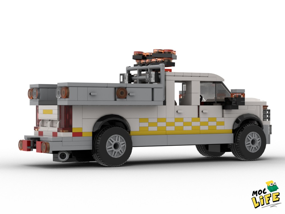 LEGO MOC GMC Sierra 1500 quad cab long bed roadside service by MocLife ...