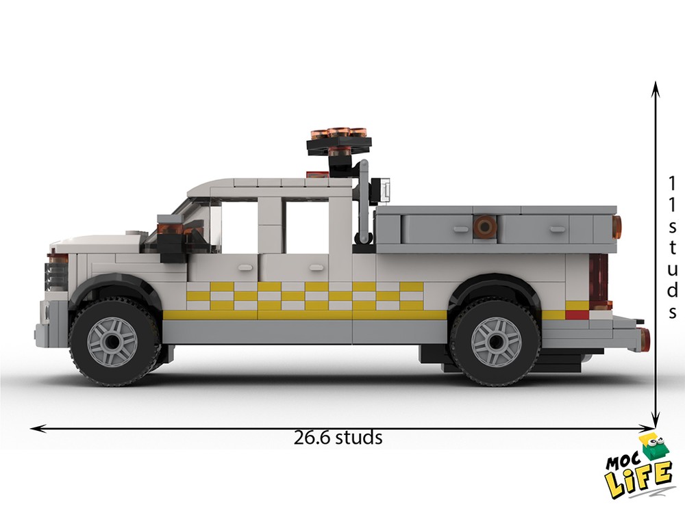 LEGO MOC GMC Sierra 1500 quad cab long bed roadside service by MocLife ...