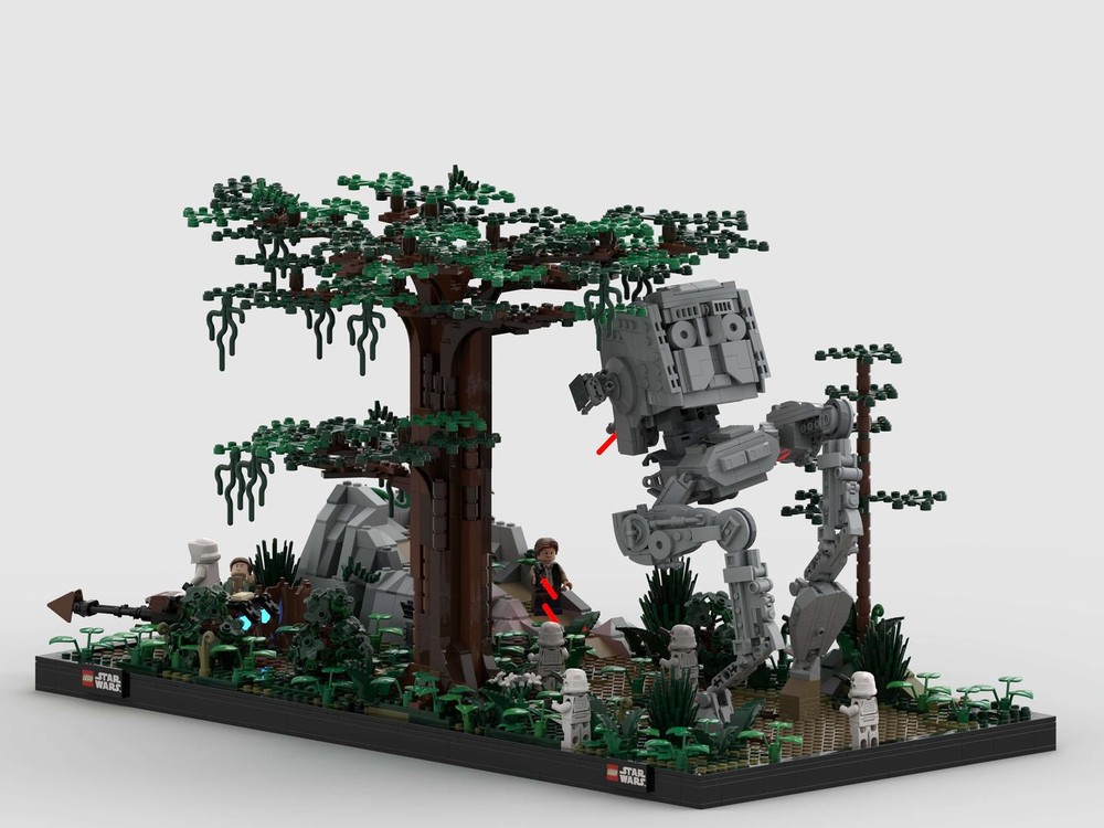 LEGO MOC Endor Diorama by JonesenJones | Rebrickable - Build with LEGO