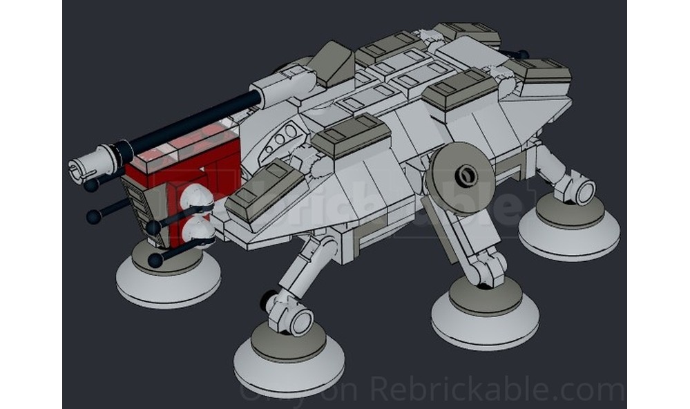 LEGO MOC AT-TE mini 2 types of versions by Adaxeda | Rebrickable ...