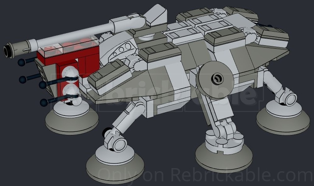 LEGO MOC AT-TE mini 2 types of versions by Adaxeda | Rebrickable ...