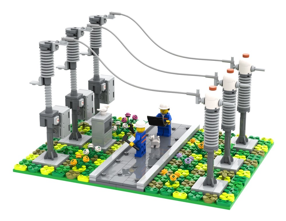 LEGO MOC High Voltage Electrical Substation: Circuit Breaker by ...