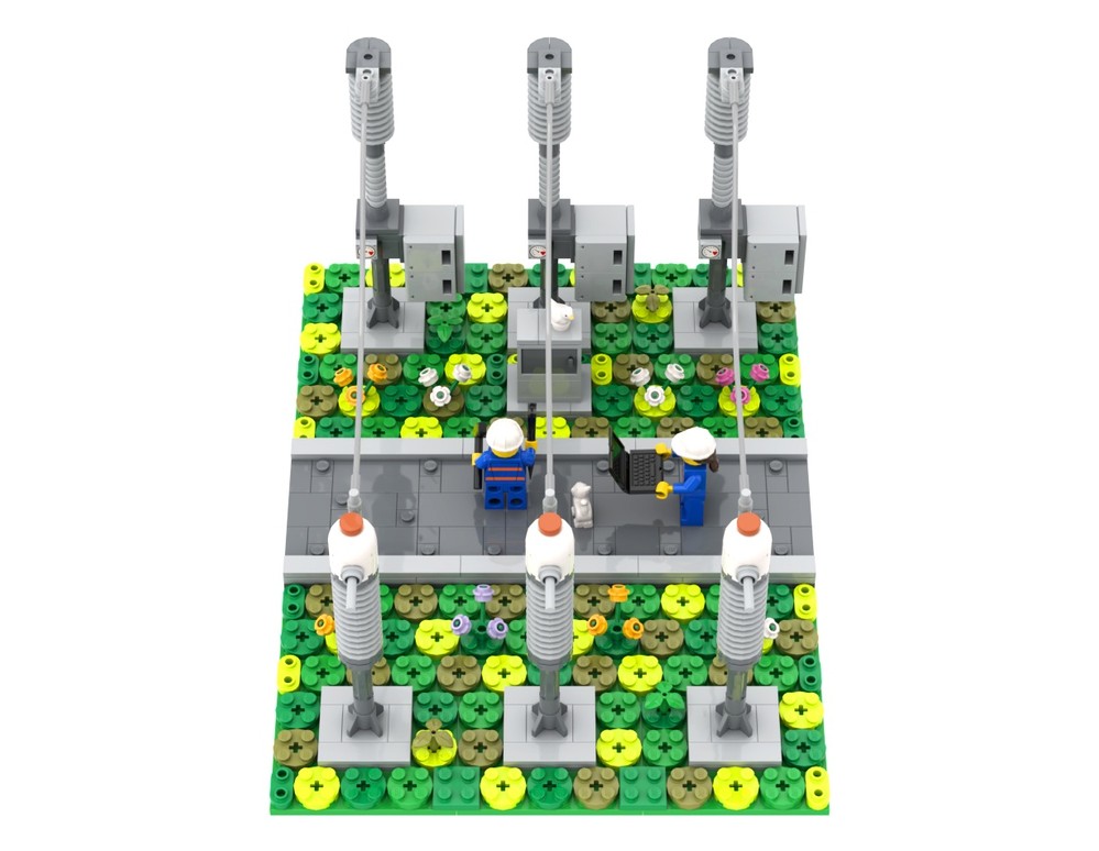 LEGO MOC High Voltage Electrical Substation: Circuit Breaker by ...
