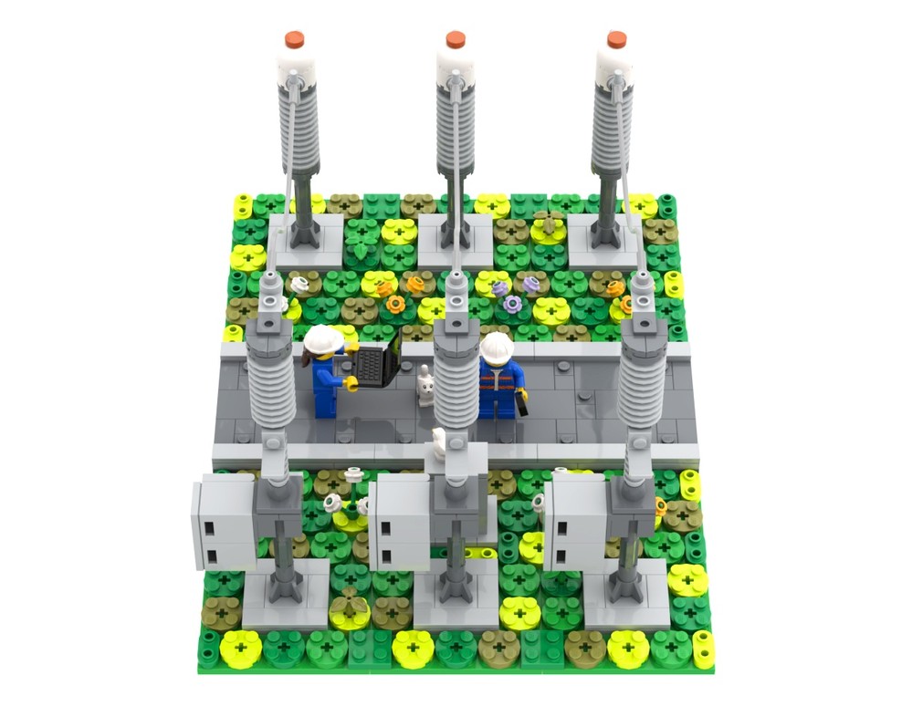 LEGO MOC High Voltage Electrical Substation: Circuit Breaker by ...