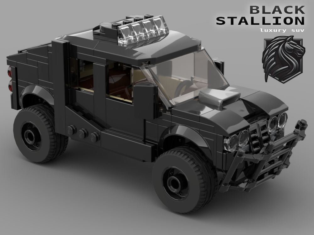 LEGO MOC Black Stallion Luxury SUV by Whopper | Rebrickable - Build ...