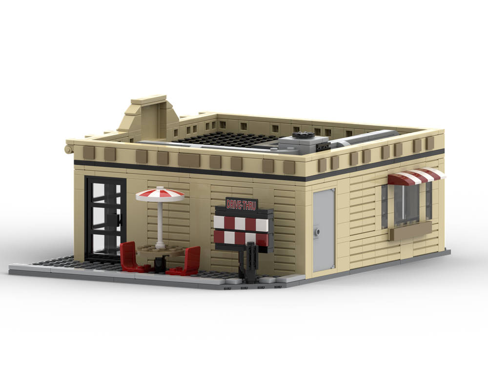 LEGO MOC Coffee Shop by JIDBrickCreations | Rebrickable - Build with LEGO