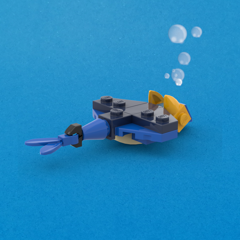LEGO MOC Rabbit Ray (Subnautica) by studder_builds | Rebrickable ...