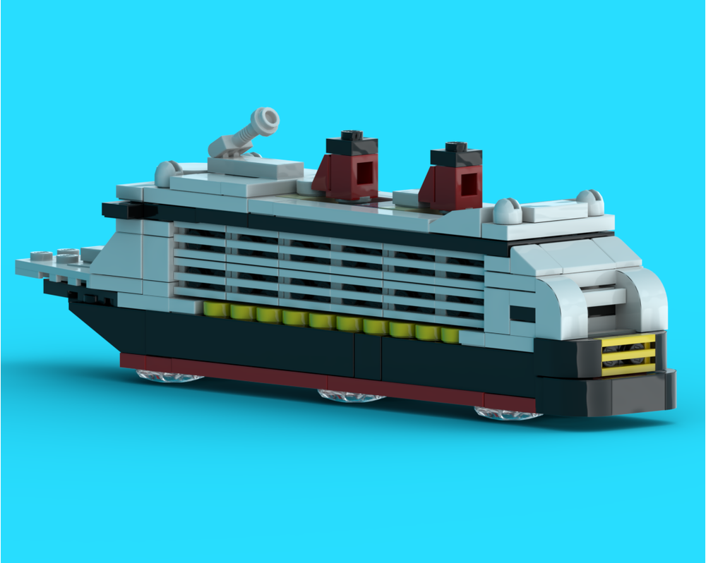 LEGO MOC Disney Cruise Ship Model by readrow | Rebrickable - Build with ...