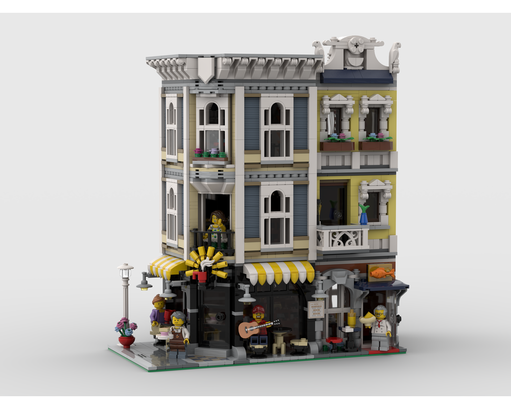 LEGO MOC Assembly Square Bistro by Briquoleur | Rebrickable - Build ...