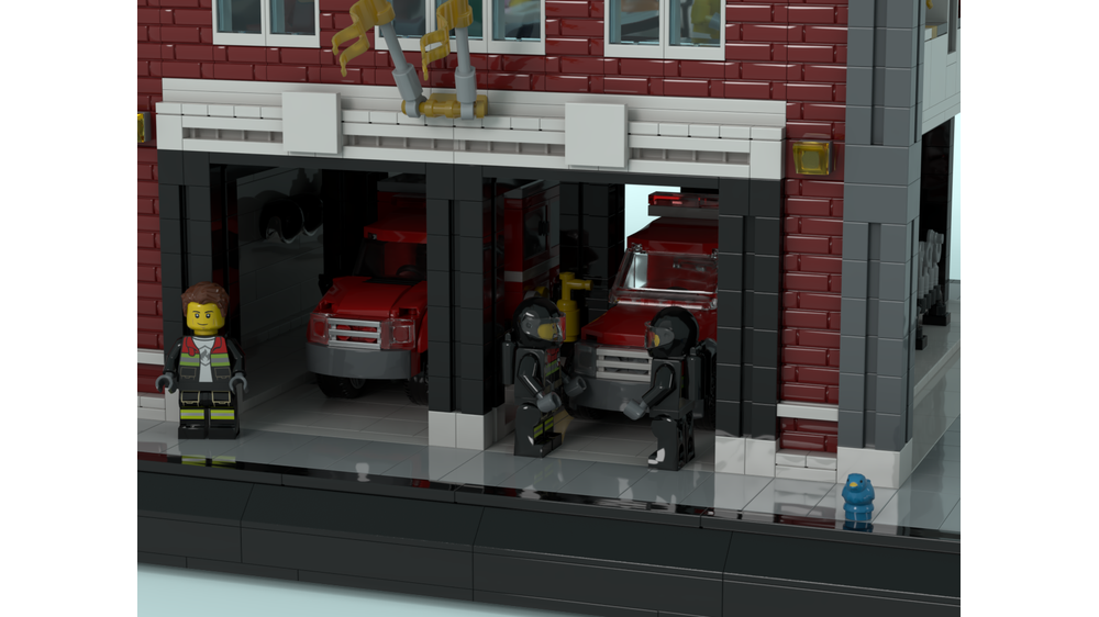 LEGO MOC Fire Station MOC by MDesigns | Rebrickable - Build with LEGO