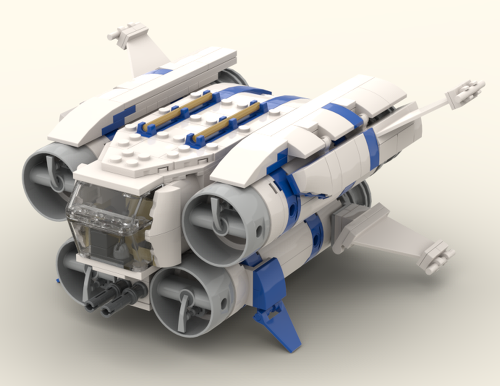 LEGO MOC Rebel Inspired Quadjumper by Shturmovik | Rebrickable - Build ...