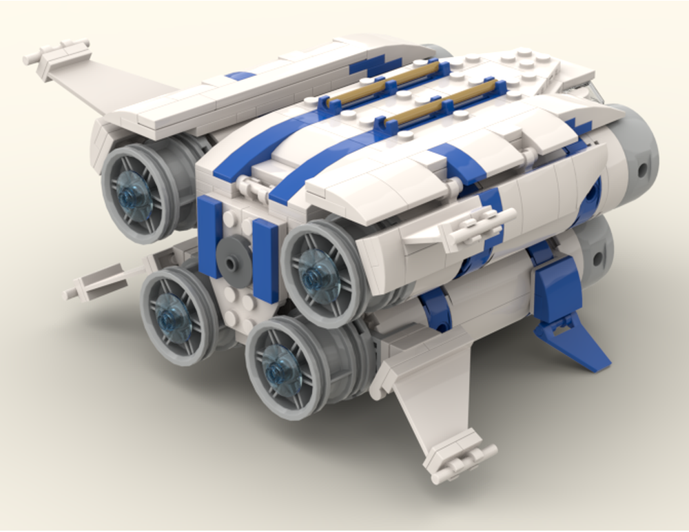 LEGO MOC Rebel Inspired Quadjumper by Shturmovik | Rebrickable - Build ...